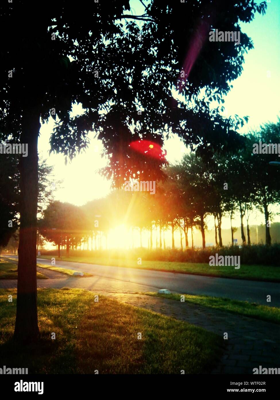 Sunset street hi-res stock photography and images - Alamy
