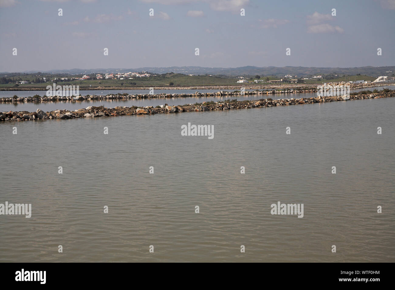Salt pans at Castro Marim Nature Reserve Algarve Portugal Stock Photo ...