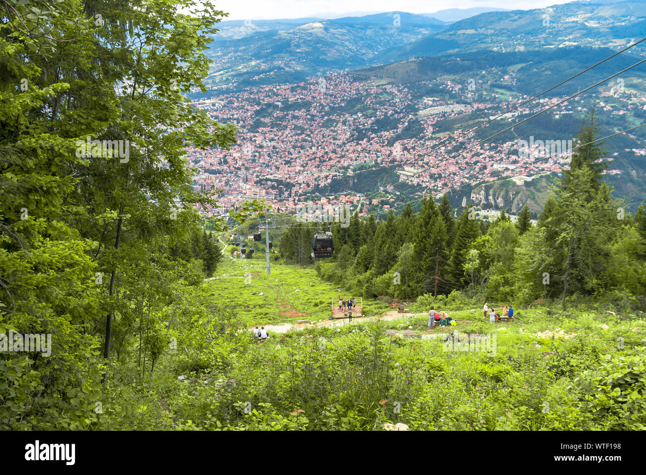 Cable car view of sarajevo hi-res stock photography and images - Alamy
