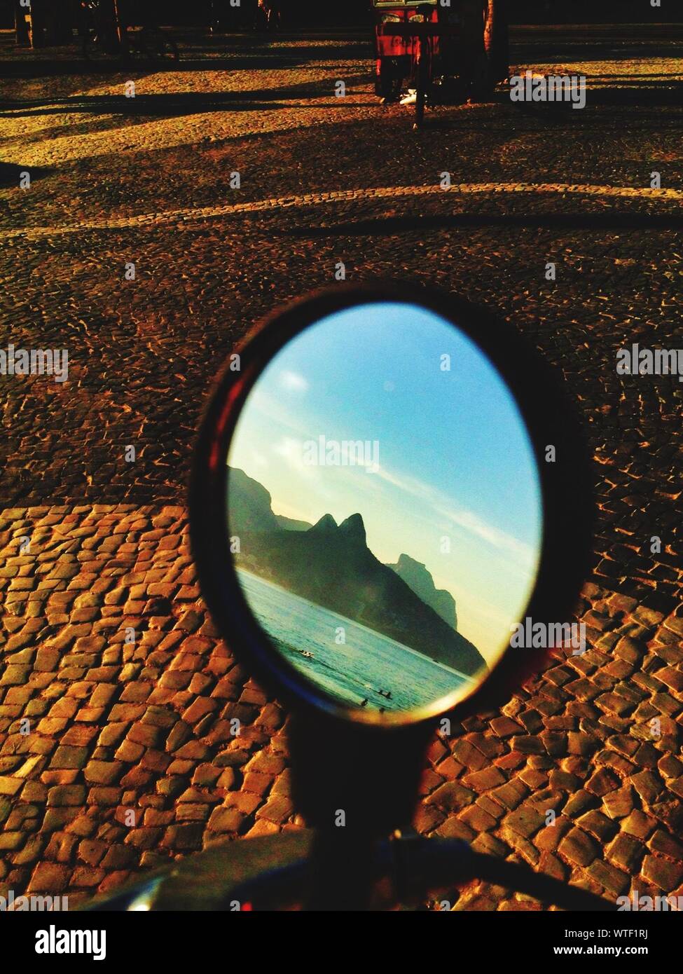 Motorcycle mirror reflection hi-res stock photography and images - Alamy