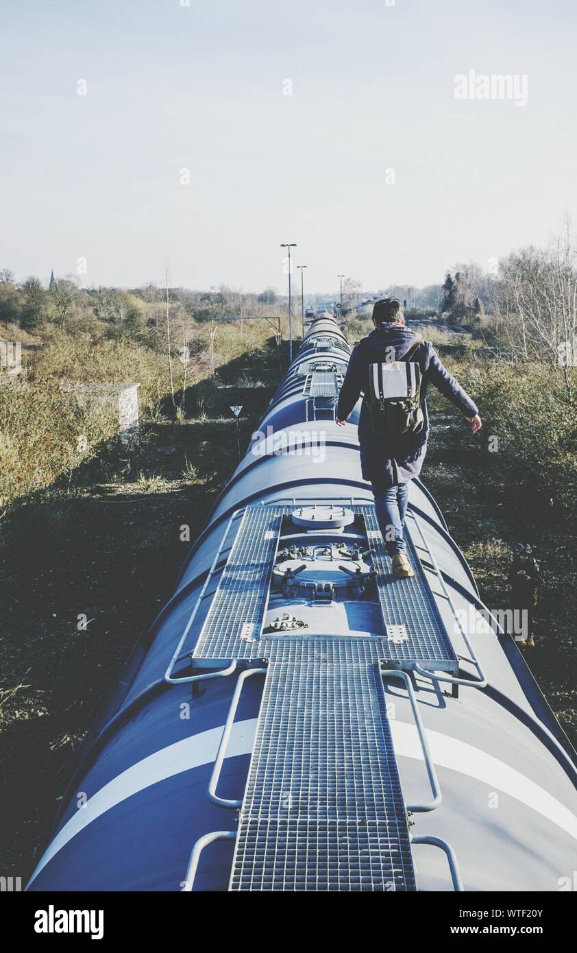 Rear Of Container Train High Resolution Stock Photography and Images ...