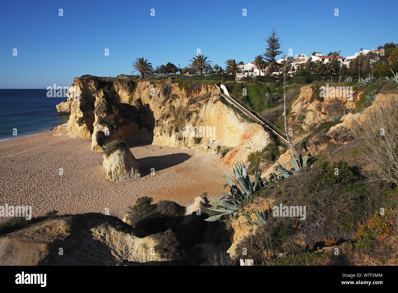 Coastal cliffs Armacao de Pera Algarve Portugal Stock Photo - Alamy
