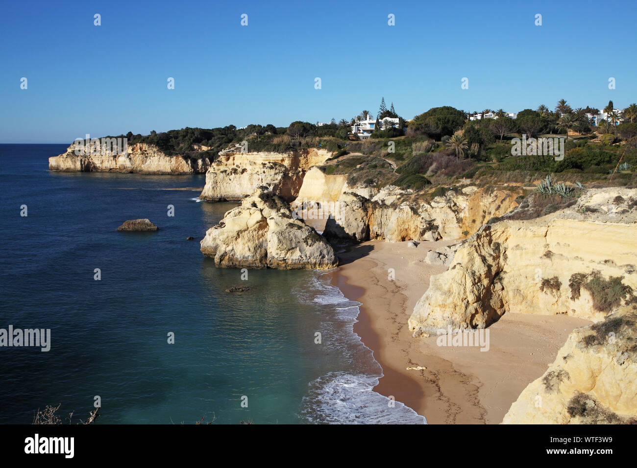 Coastal cliffs Armacao de Pera Algarve Portugal Stock Photo - Alamy