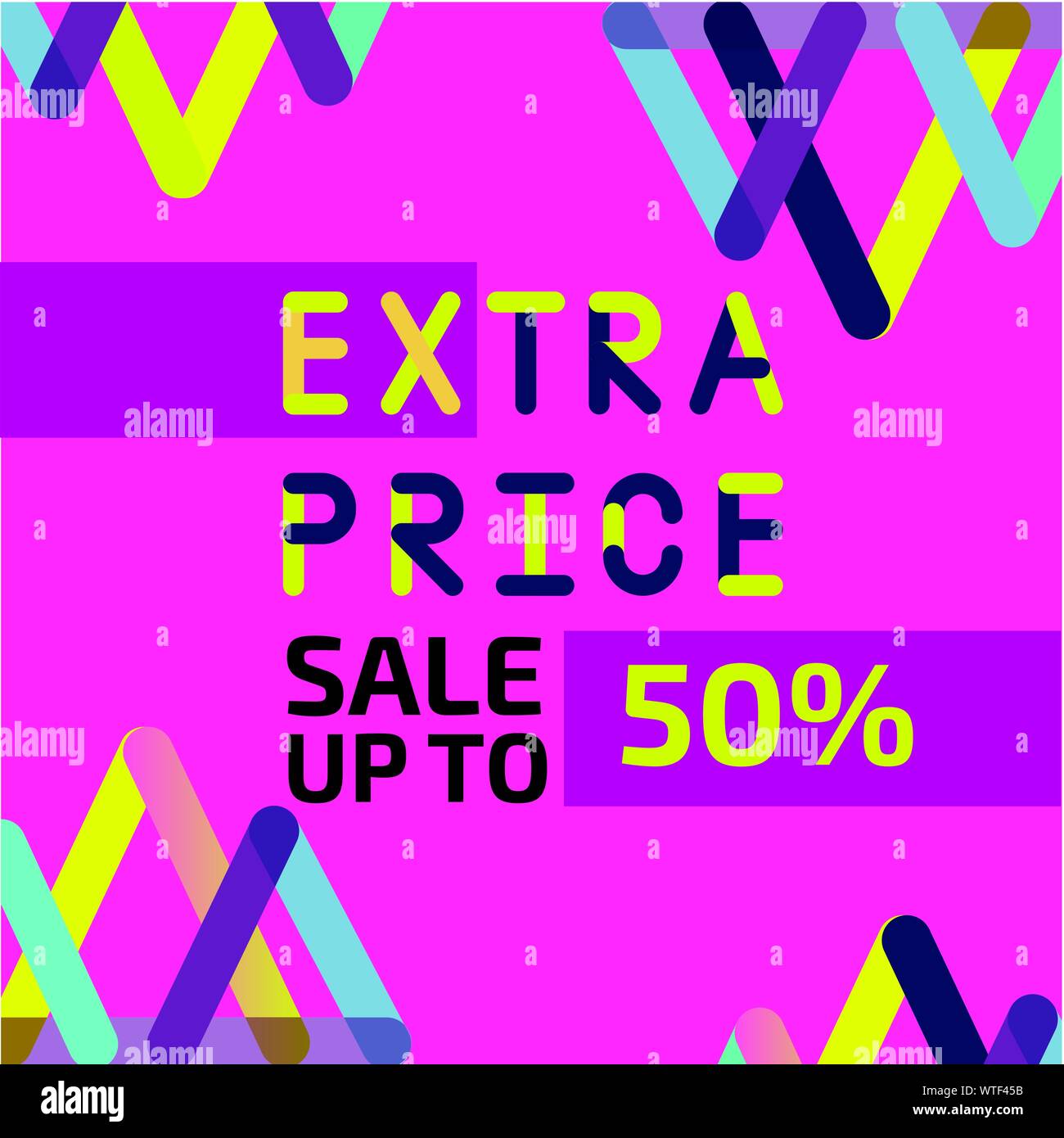 Abstract trendy illustration background media sale post, placard,flat ...