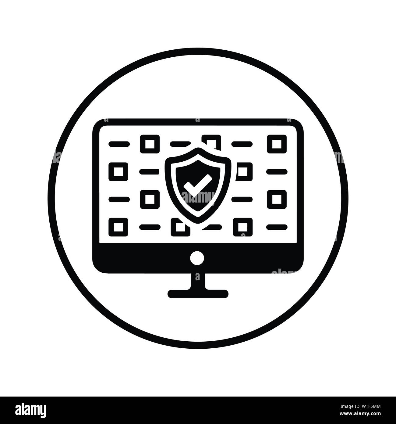 Data encryption sign Black and White Stock Photos & Images - Alamy