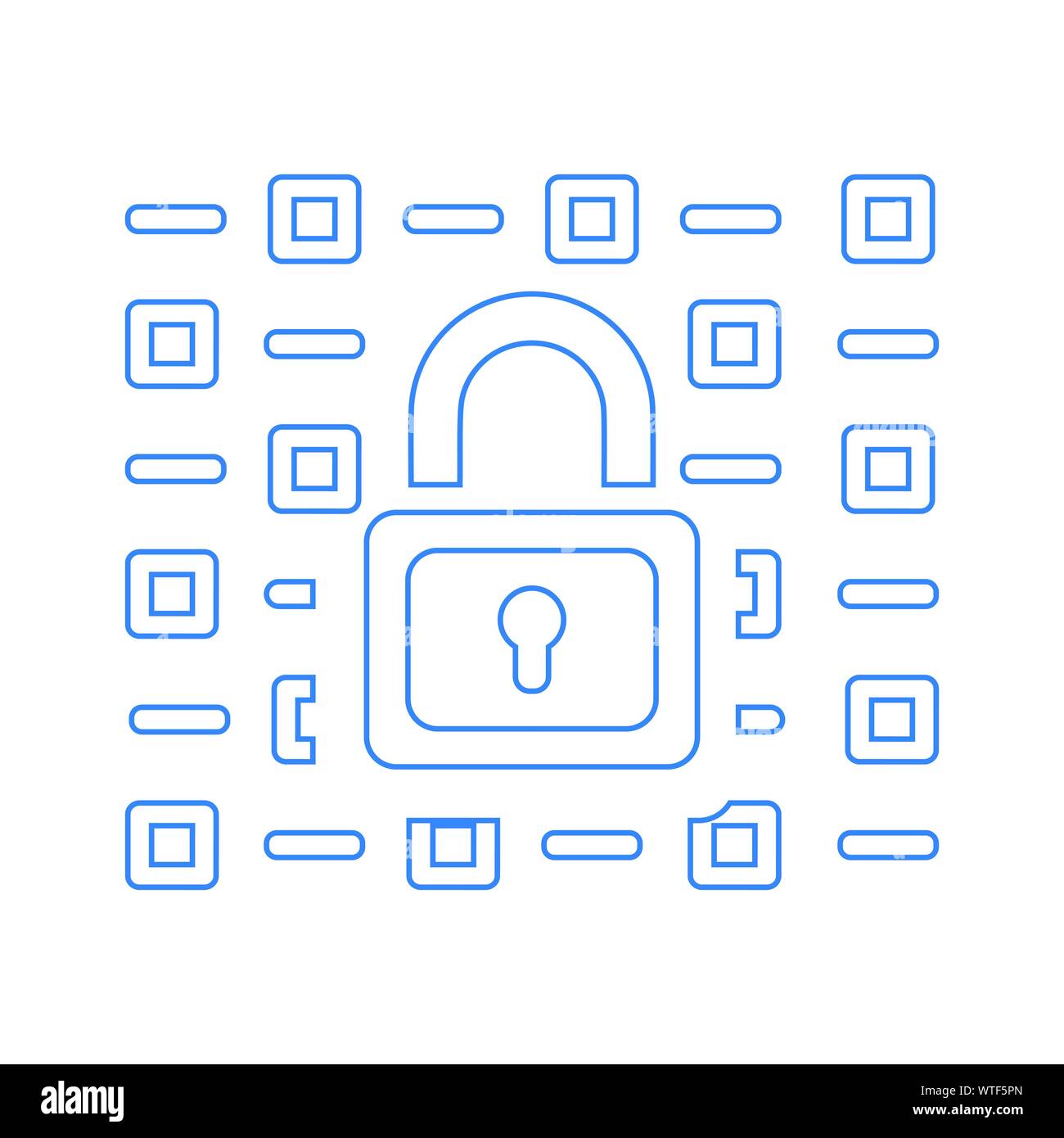 Encryption security Stock Vector Images - Alamy