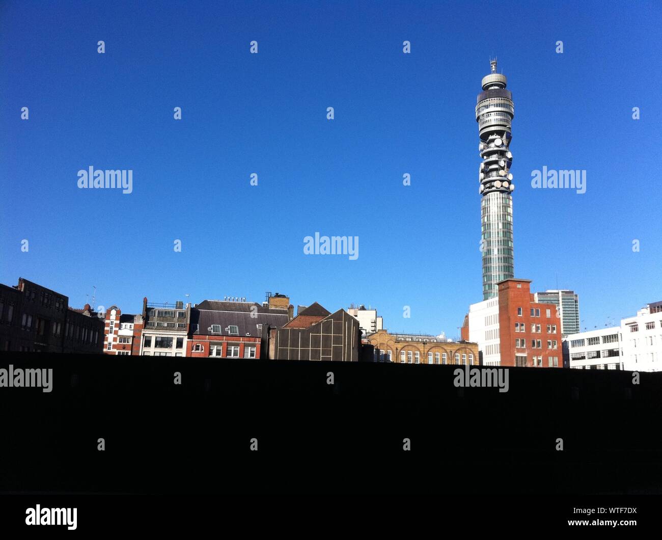 The london telecom tower and the british telecom tower hi-res stock ...