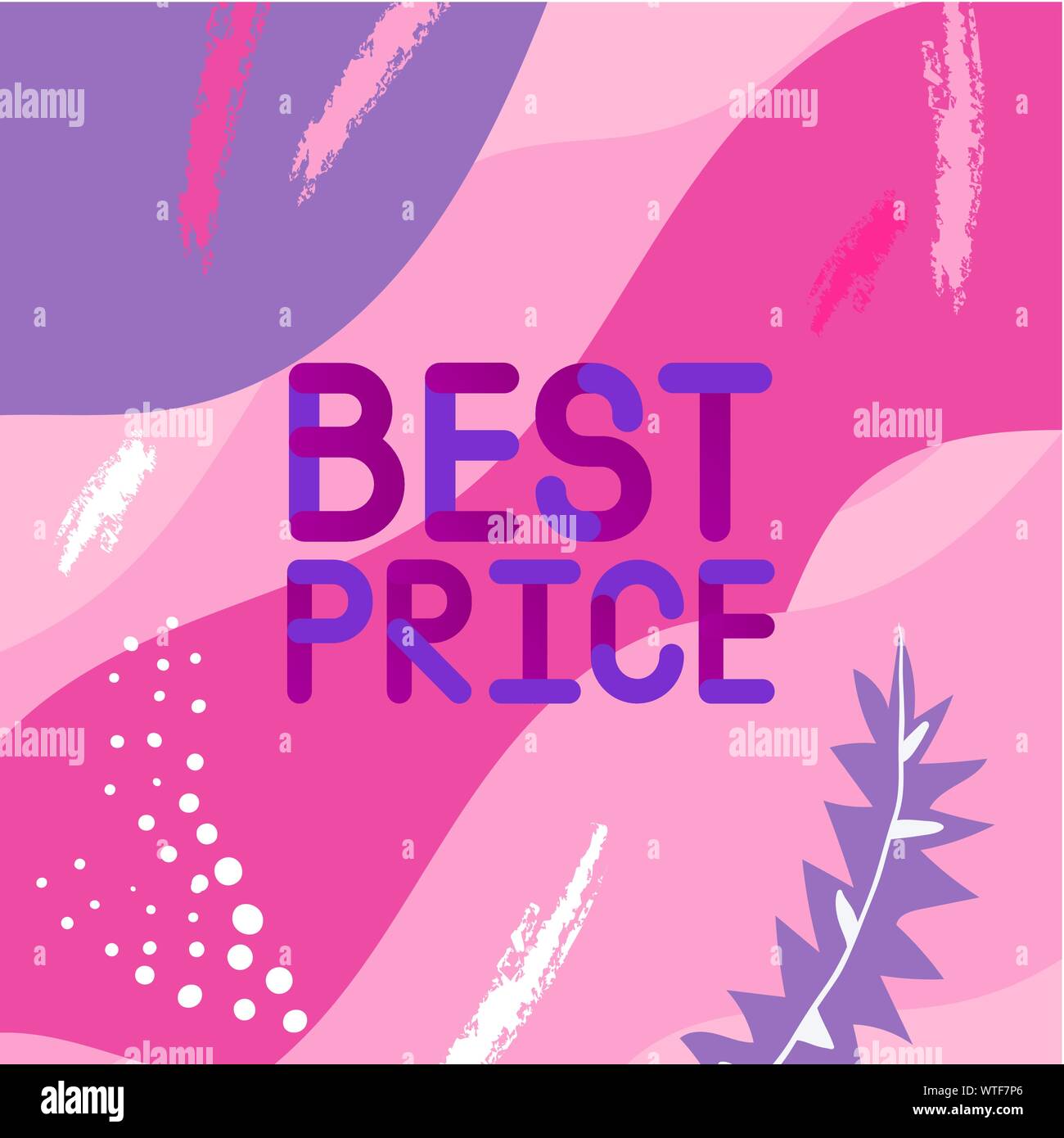 Abstract trendy illustration background media sale post, placard,flat ...