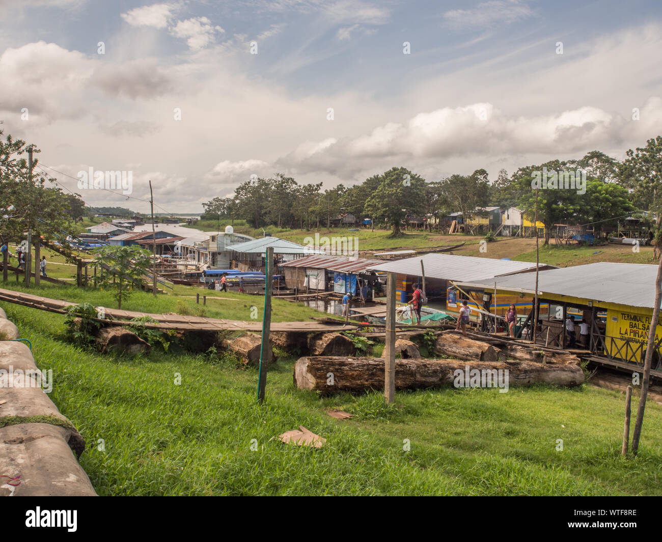 Leticia, Brazil - Dec 03, 2017: Port of Amazon river in Leticia, during ...