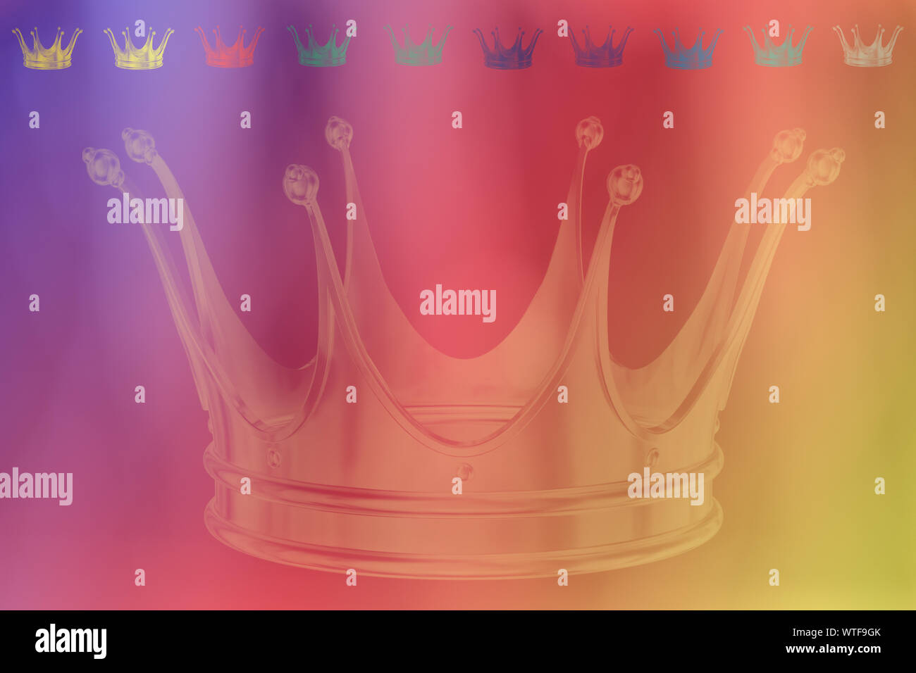 Royal crown background, space for text Stock Photo - Alamy