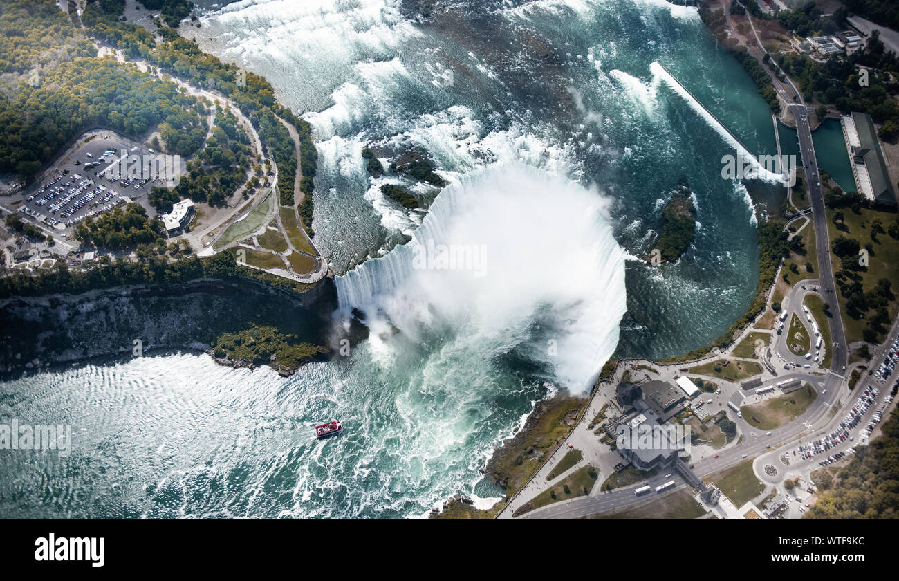 Aerial view of Niagara waterfalls Stock Photo - Alamy