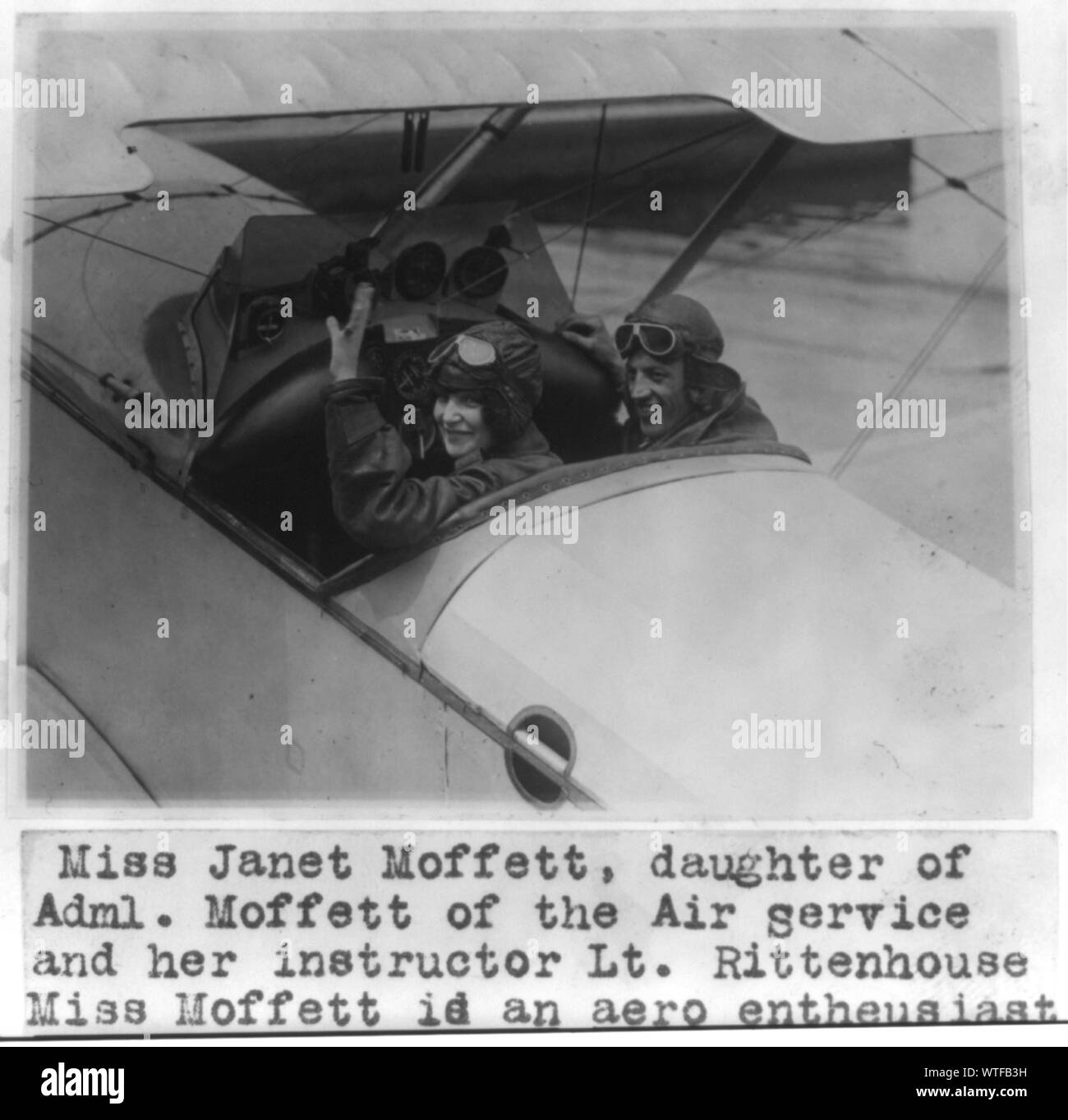 Miss Janet Moffett, daughter of Adm. [William Adger] Moffett of the Air ...