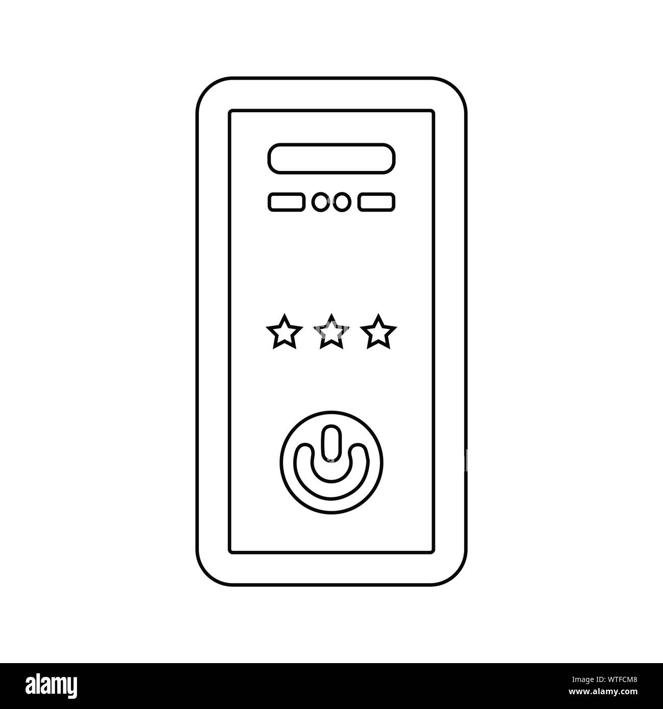 CPU Hardware, Case, PC, Desktop Equipment Icon Stock Vector Image & Art ...