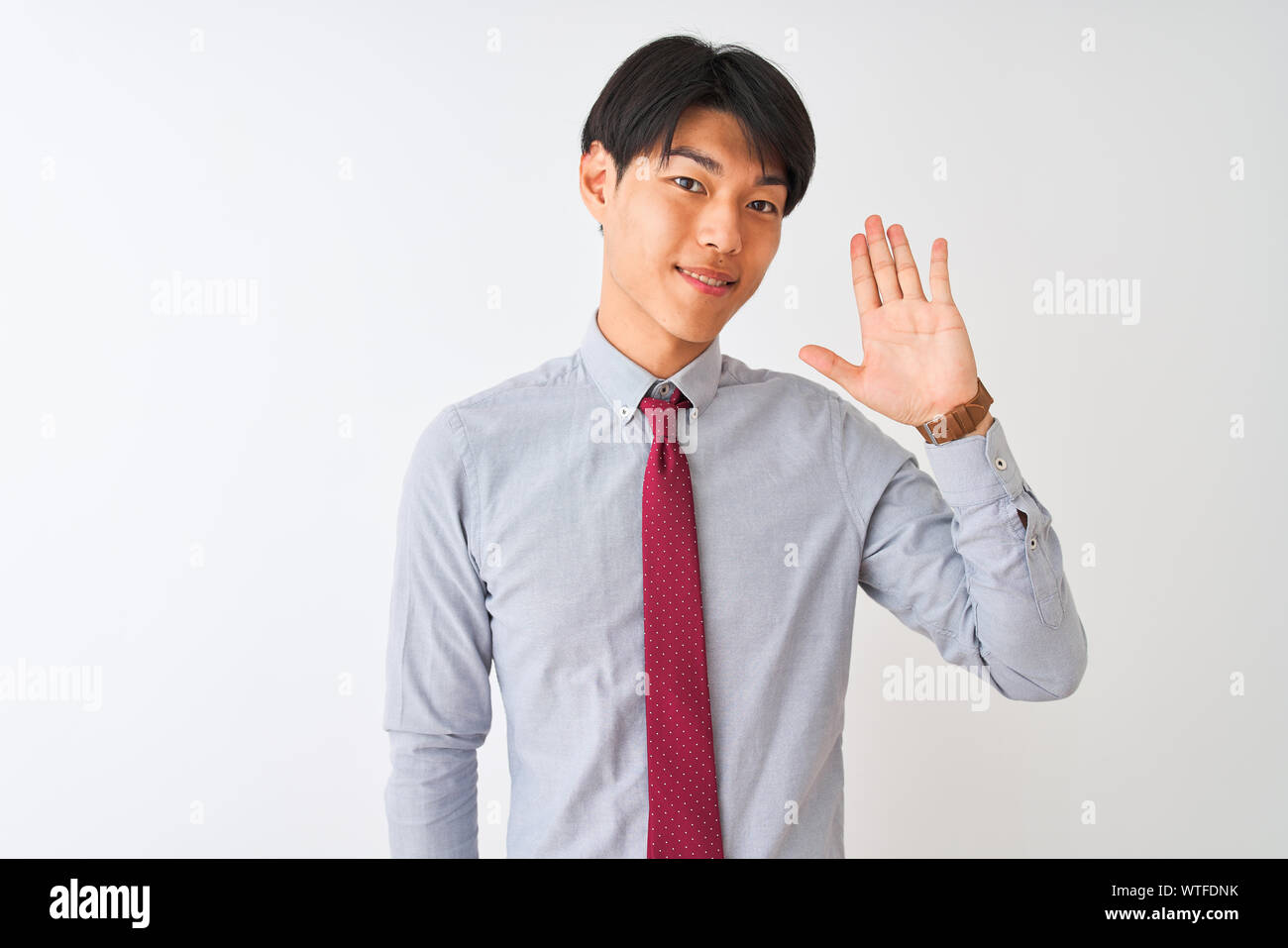 Hello happy chinese businessman employee hi-res stock photography and ...