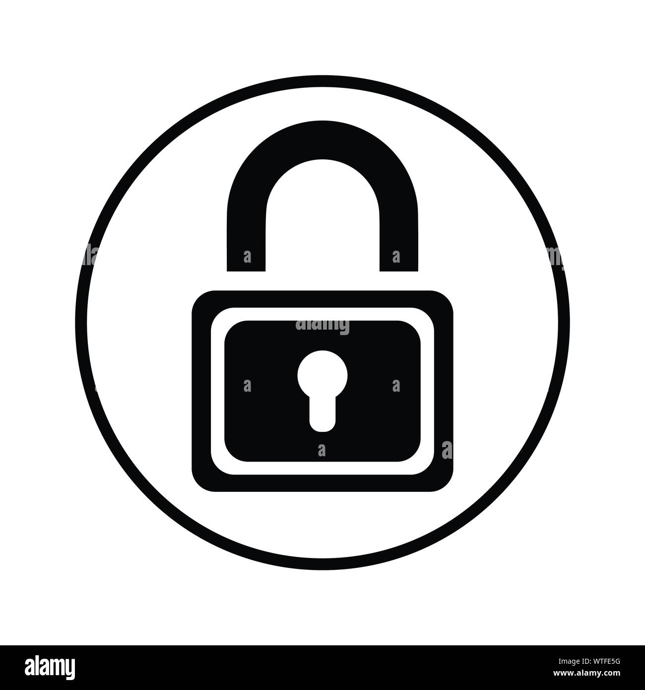 Lock, padlock, security key icon Stock Vector Image & Art - Alamy