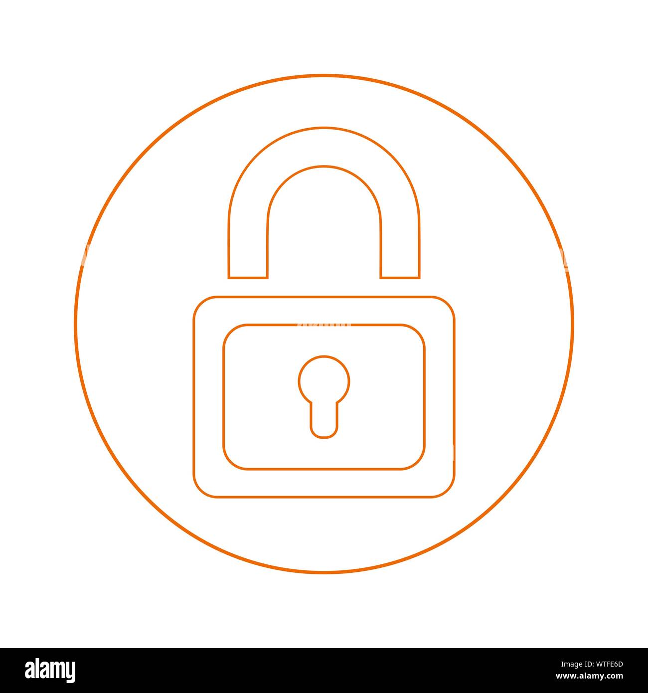 Lock, padlock, security key icon Stock Vector Image & Art - Alamy