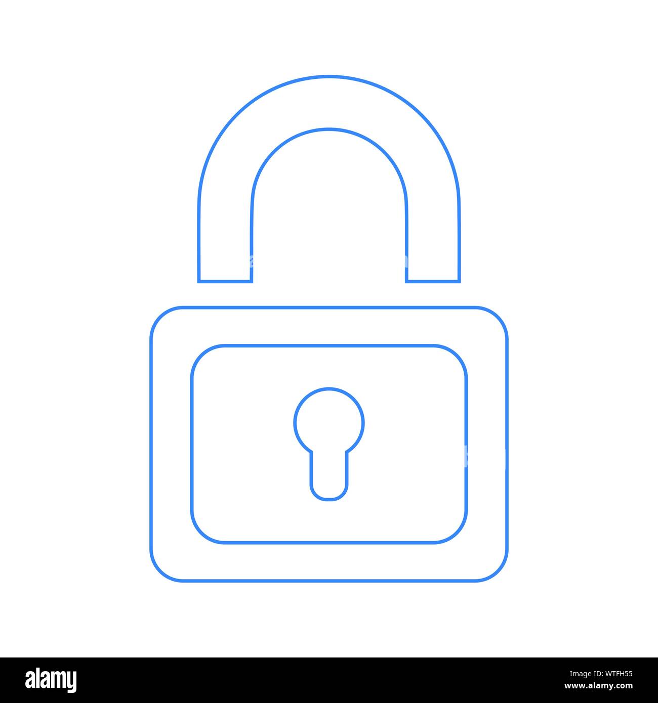 Lock, padlock, security key icon Stock Vector Image & Art - Alamy