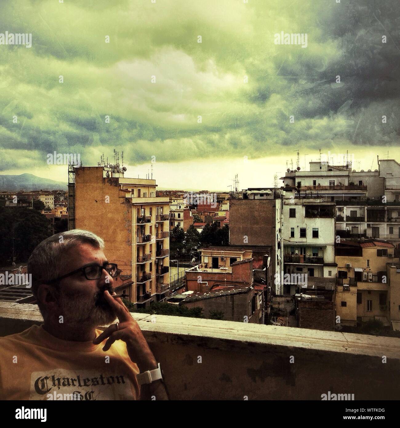 Social issues balcony hi-res stock photography and images - Alamy