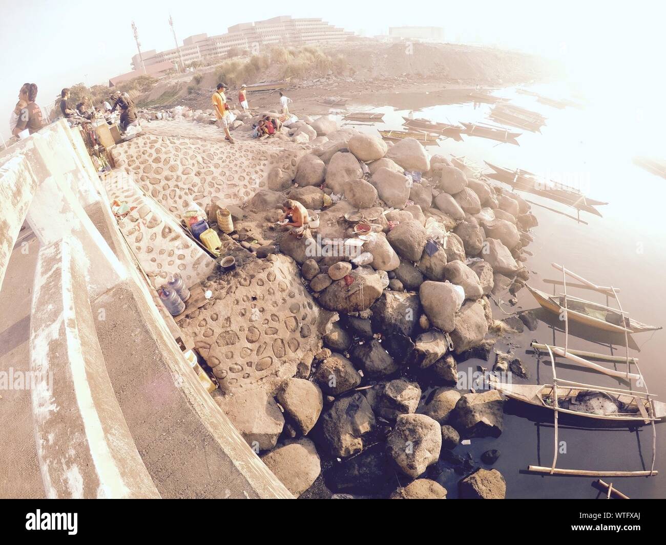 Group of people fish eye hi-res stock photography and images - Alamy