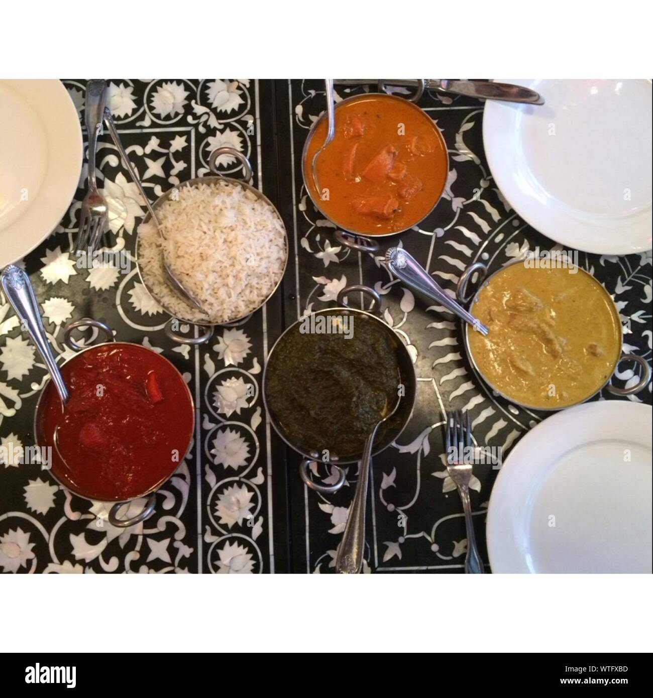 Indian food table hi-res stock photography and images - Alamy