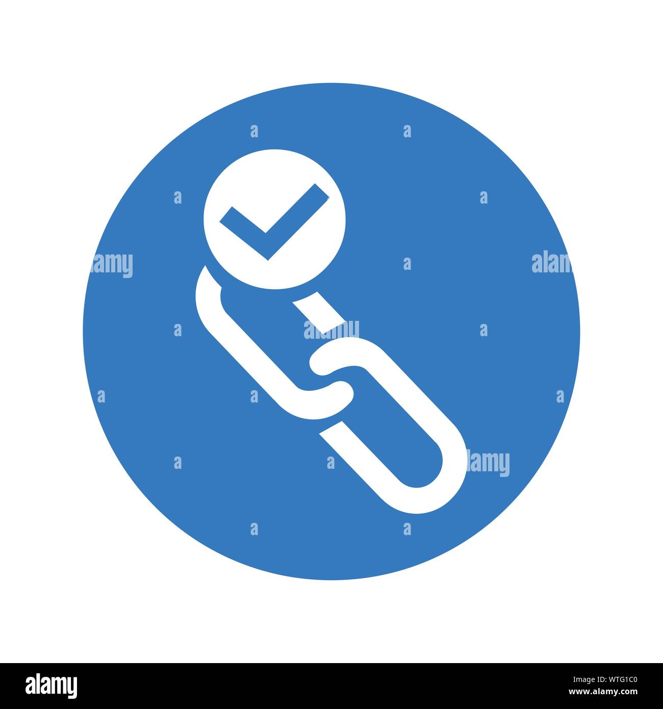 Active link. Strong Chain, secure page Icon Stock Vector Image & Art ...