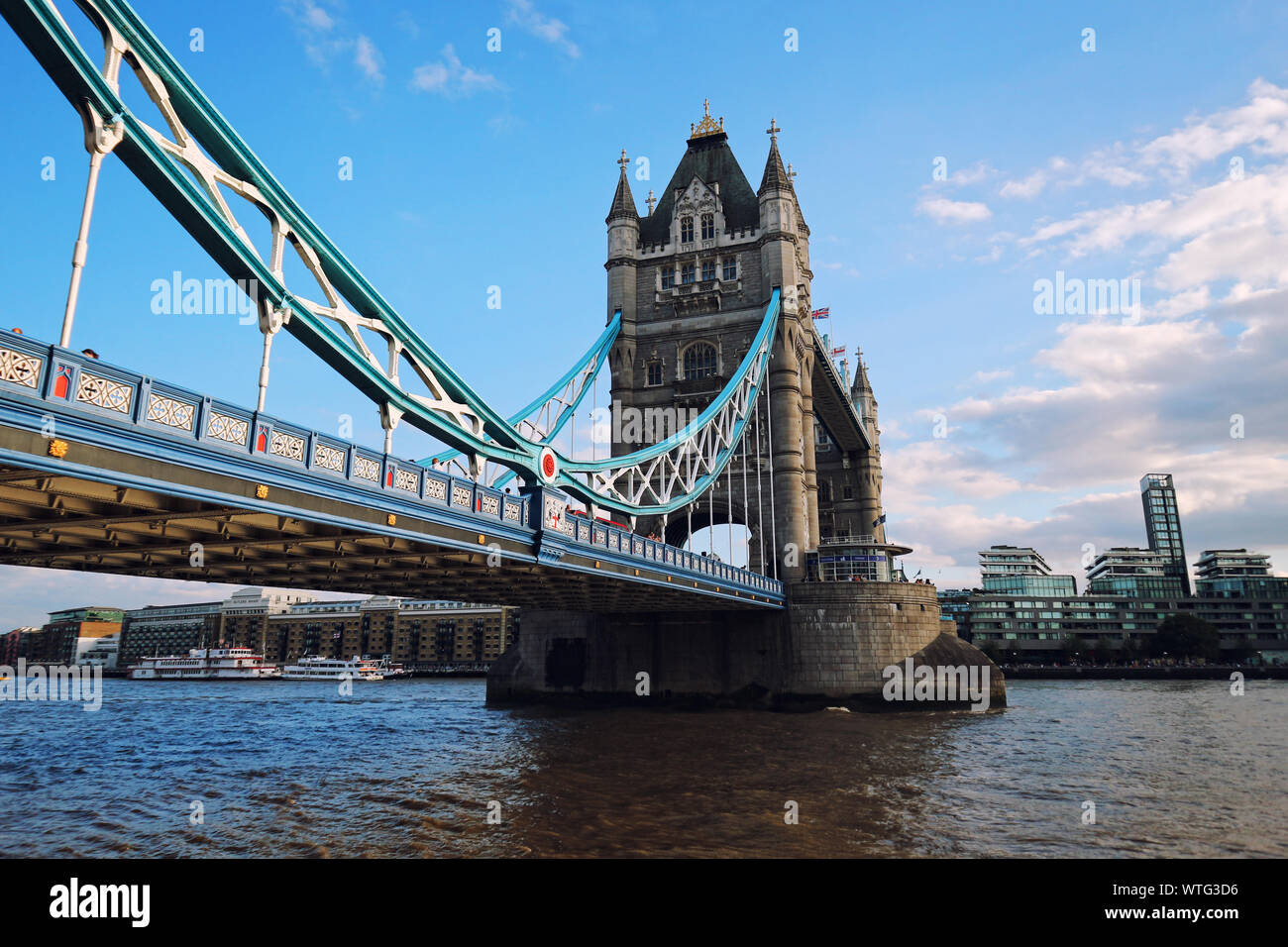 Tower bridge at sunset in London Stock Photo - Alamy