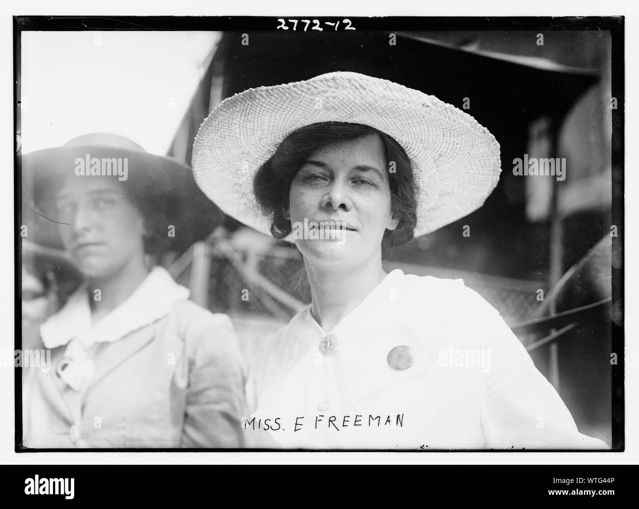 Miss E. Freeman; Photo shows suffragist Elisabeth Freeman (1876-1942 ...