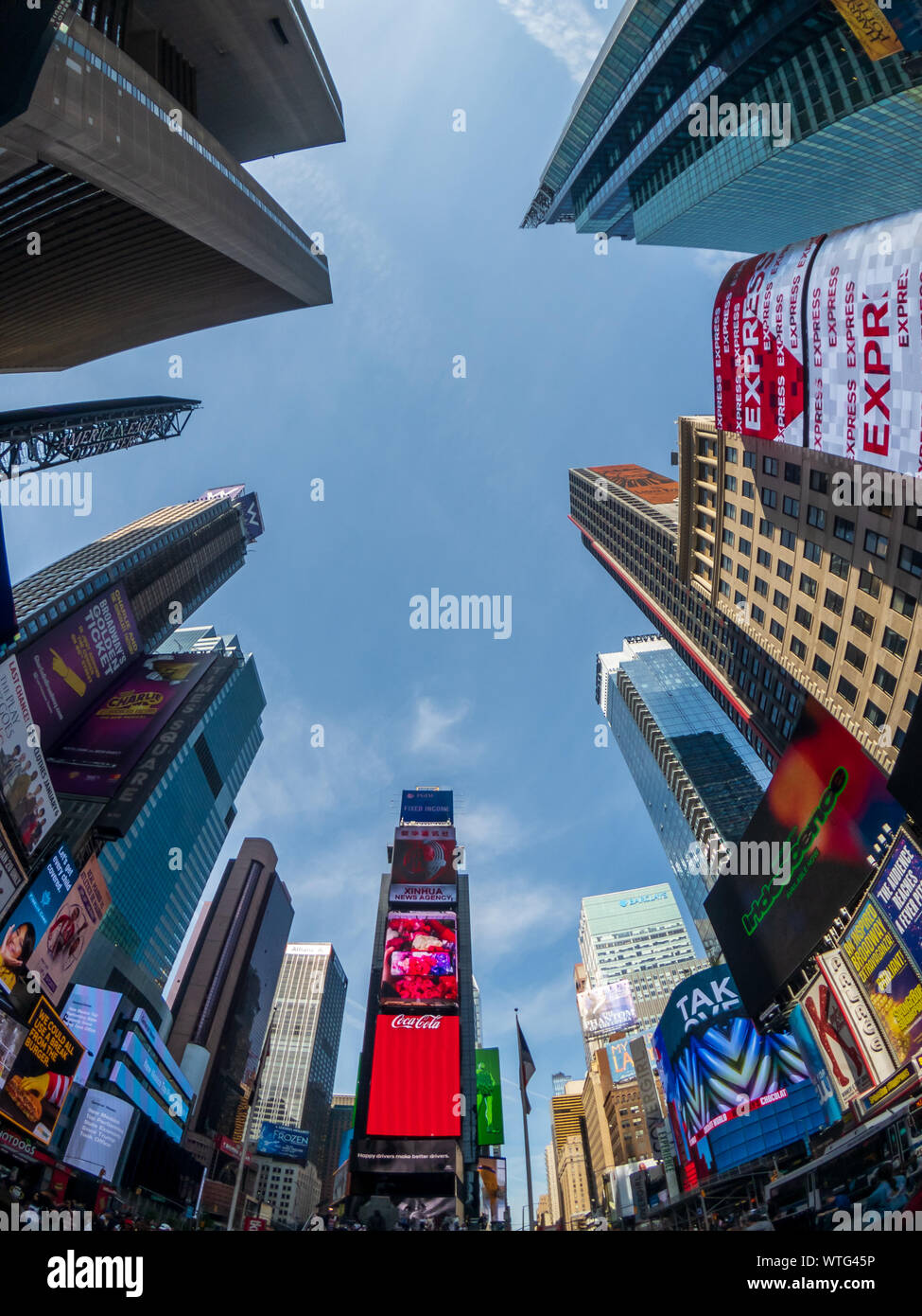 New York, USA - September 6, 2018: Famous attraction place Time Square ...