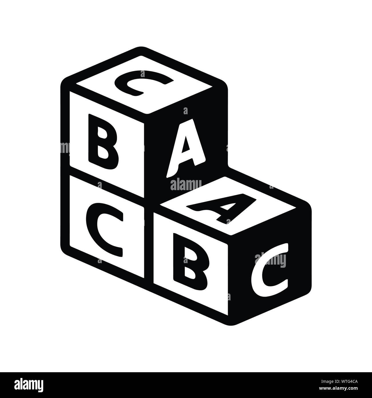 Alphabet cube hi-res stock photography and images - Alamy