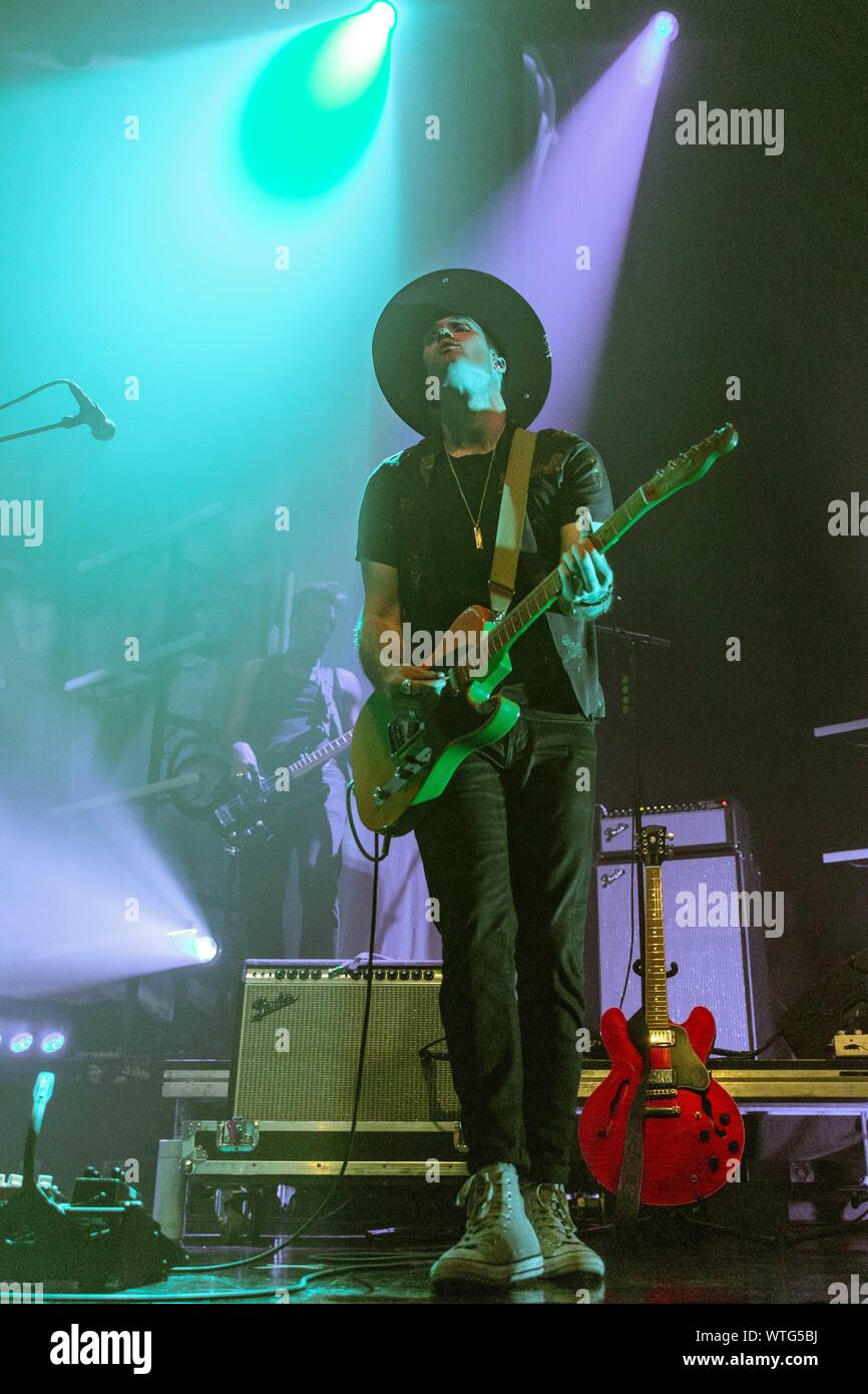 August 27, 2019, Madison, Wisconsin, U.S: TOM HOWIE of Bob Moses at The ...