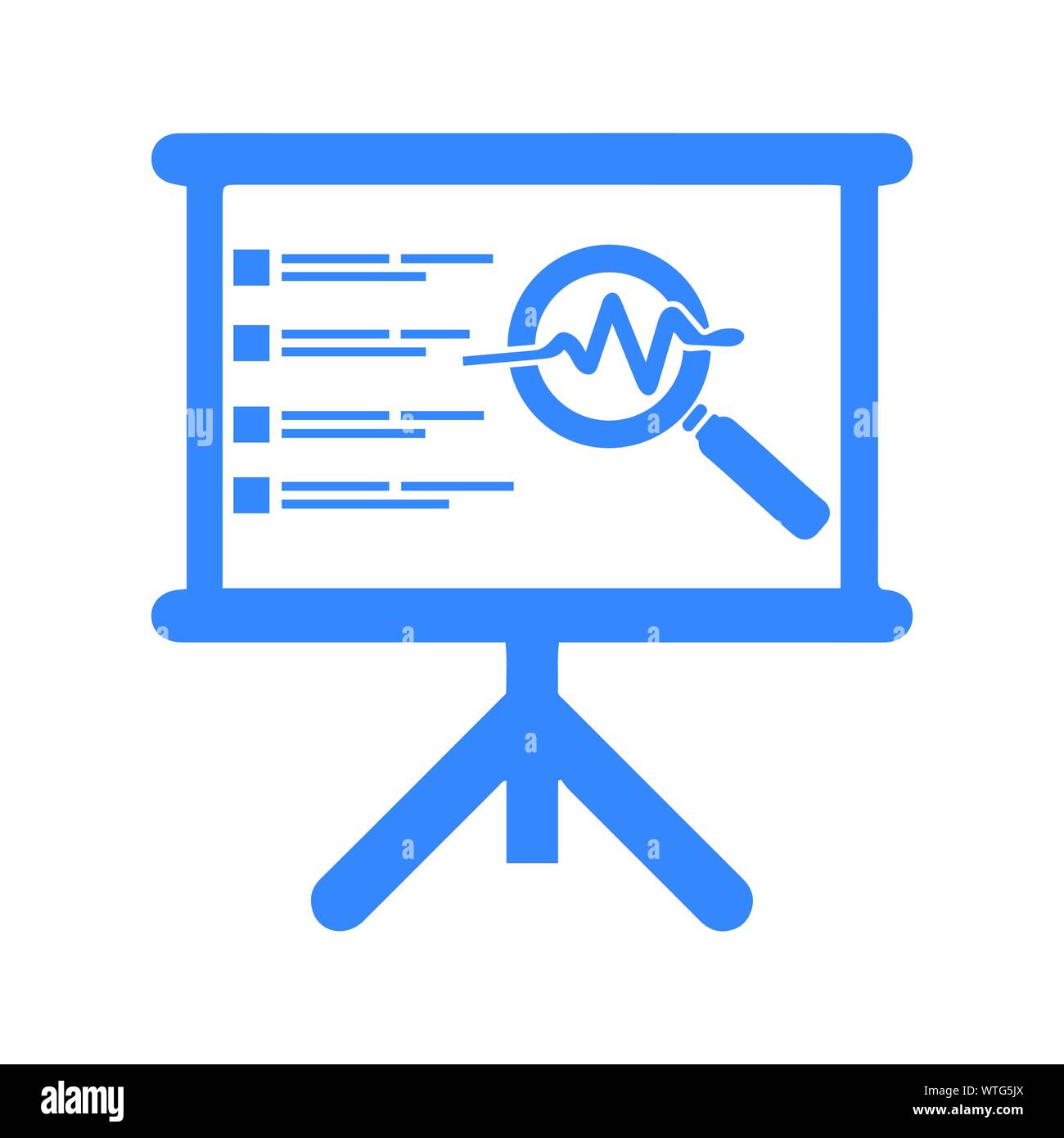 Analysis Report Icon, Chart, Analytics Stock Vector Image & Art - Alamy