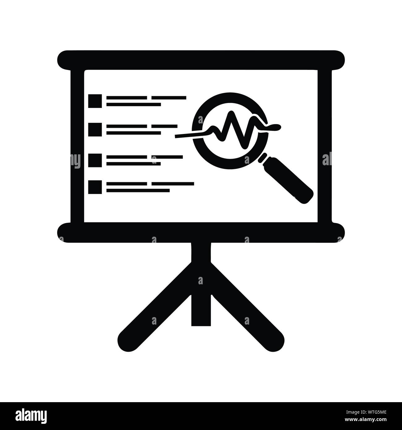 Analysis Report Icon, Chart, Analytics Stock Vector Image & Art - Alamy