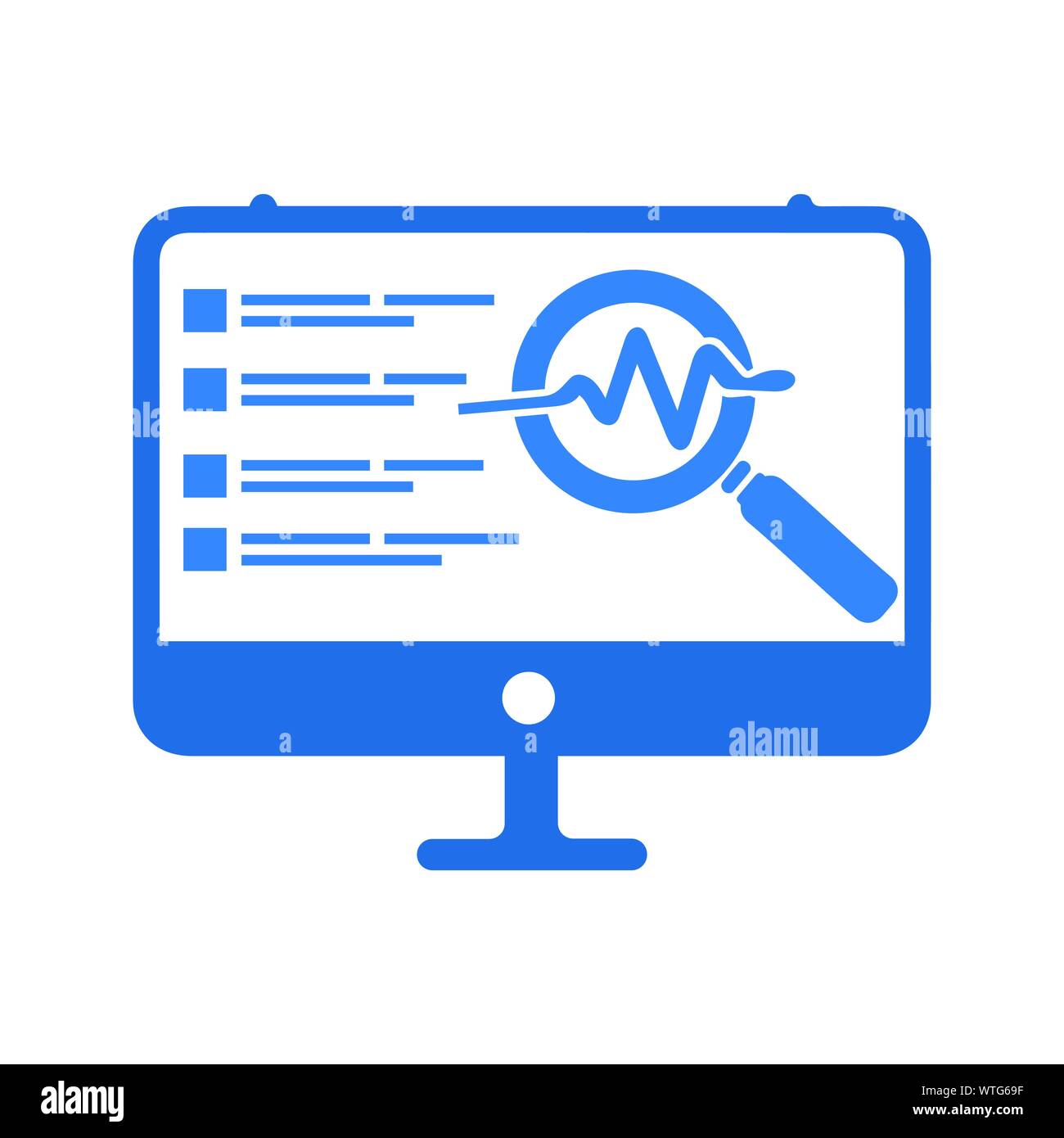 Analysis Report Icon, Chart, Analytics Stock Vector Image & Art - Alamy