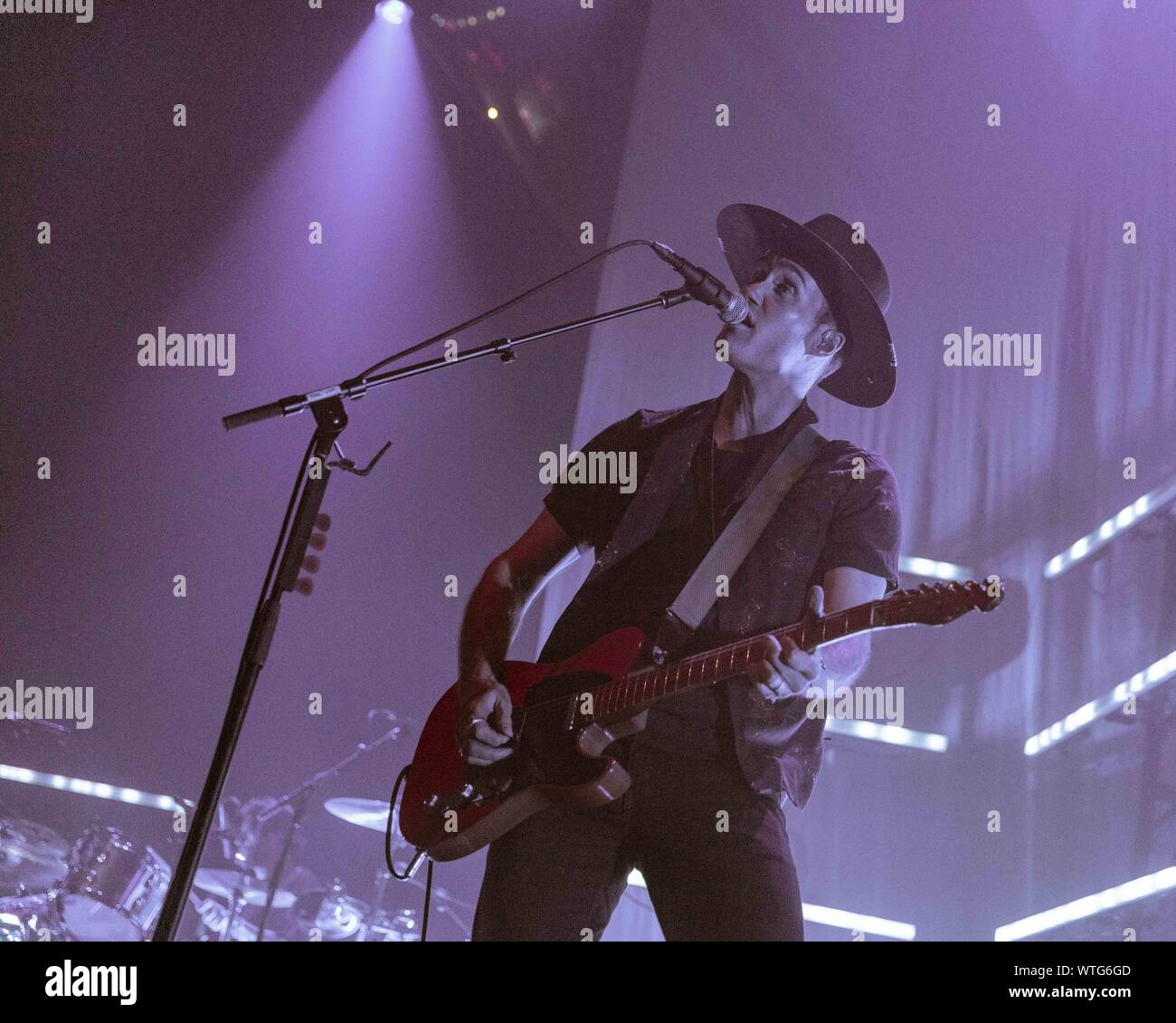 August 27, 2019, Madison, Wisconsin, U.S: TOM HOWIE of Bob Moses at The ...