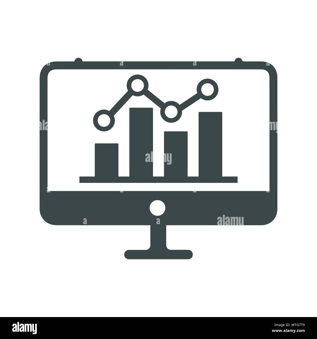 Analysis Report Icon Chart Analytics Stock Vector Image And Art Alamy