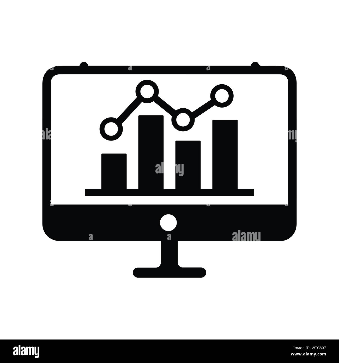Analysis Report Icon, Chart, Analytics Stock Vector Image & Art - Alamy