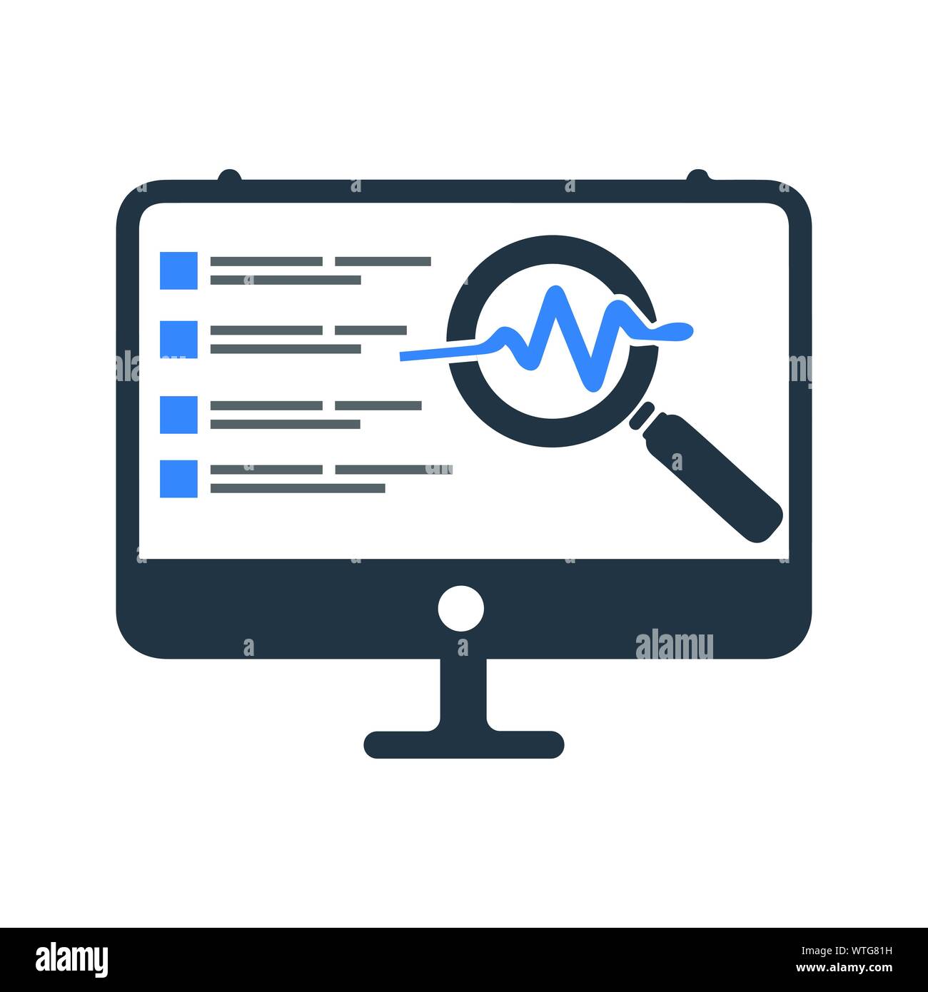 Analysis Report Icon, Chart, Analytics Stock Vector Image & Art - Alamy