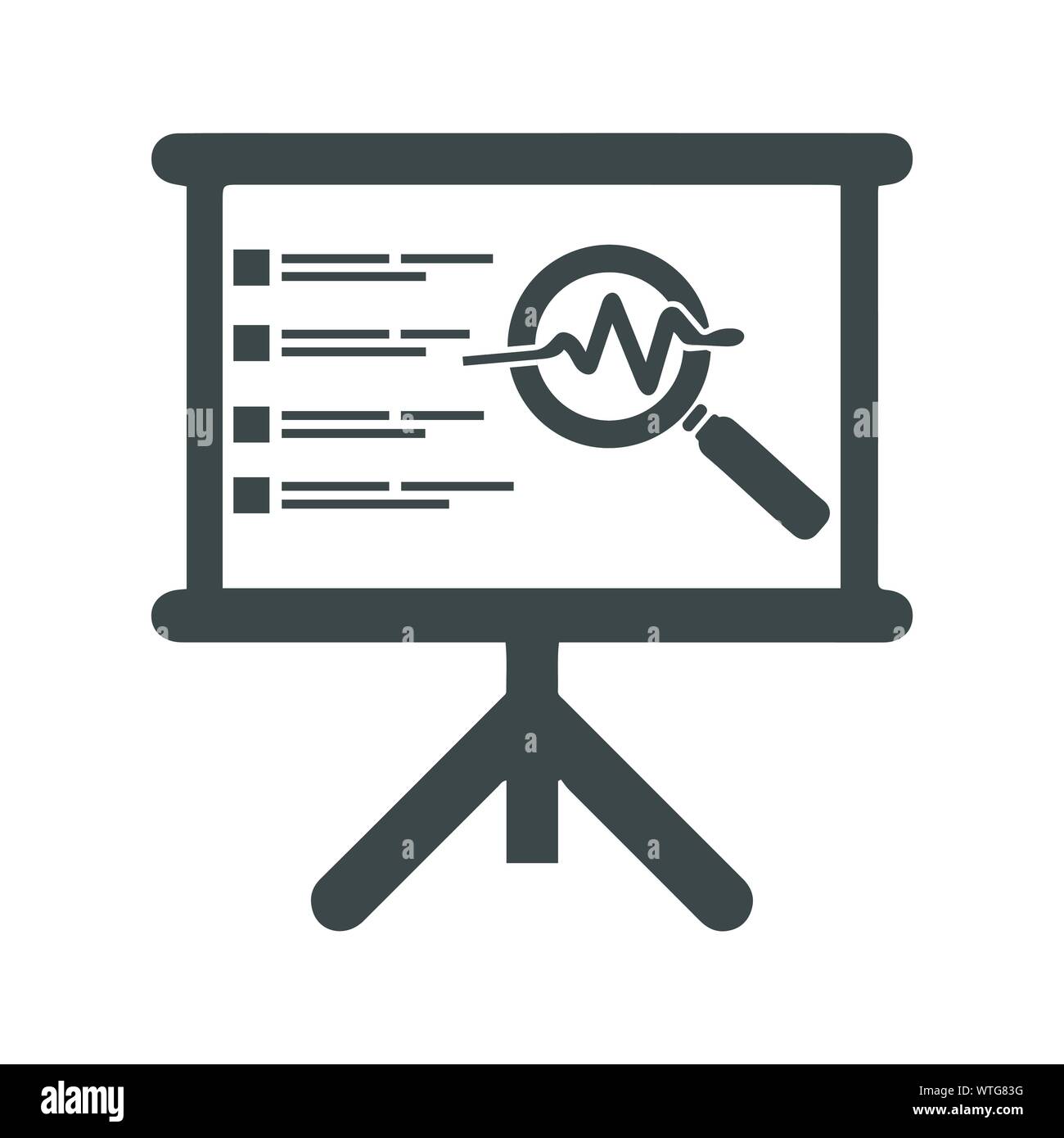 Analysis Report Icon, Chart, Analytics Stock Vector Image & Art - Alamy