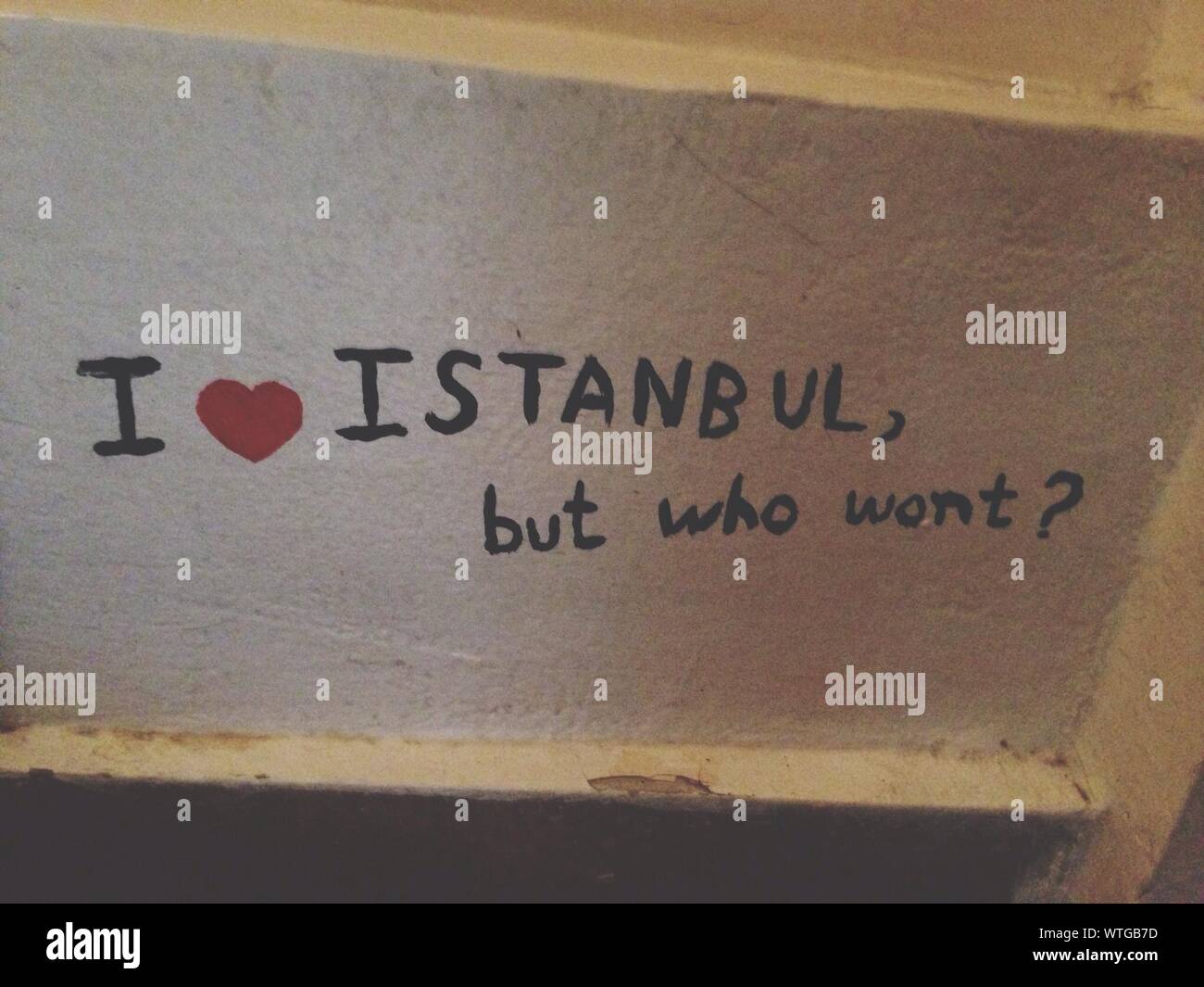 Text On Wall Stock Photo - Alamy