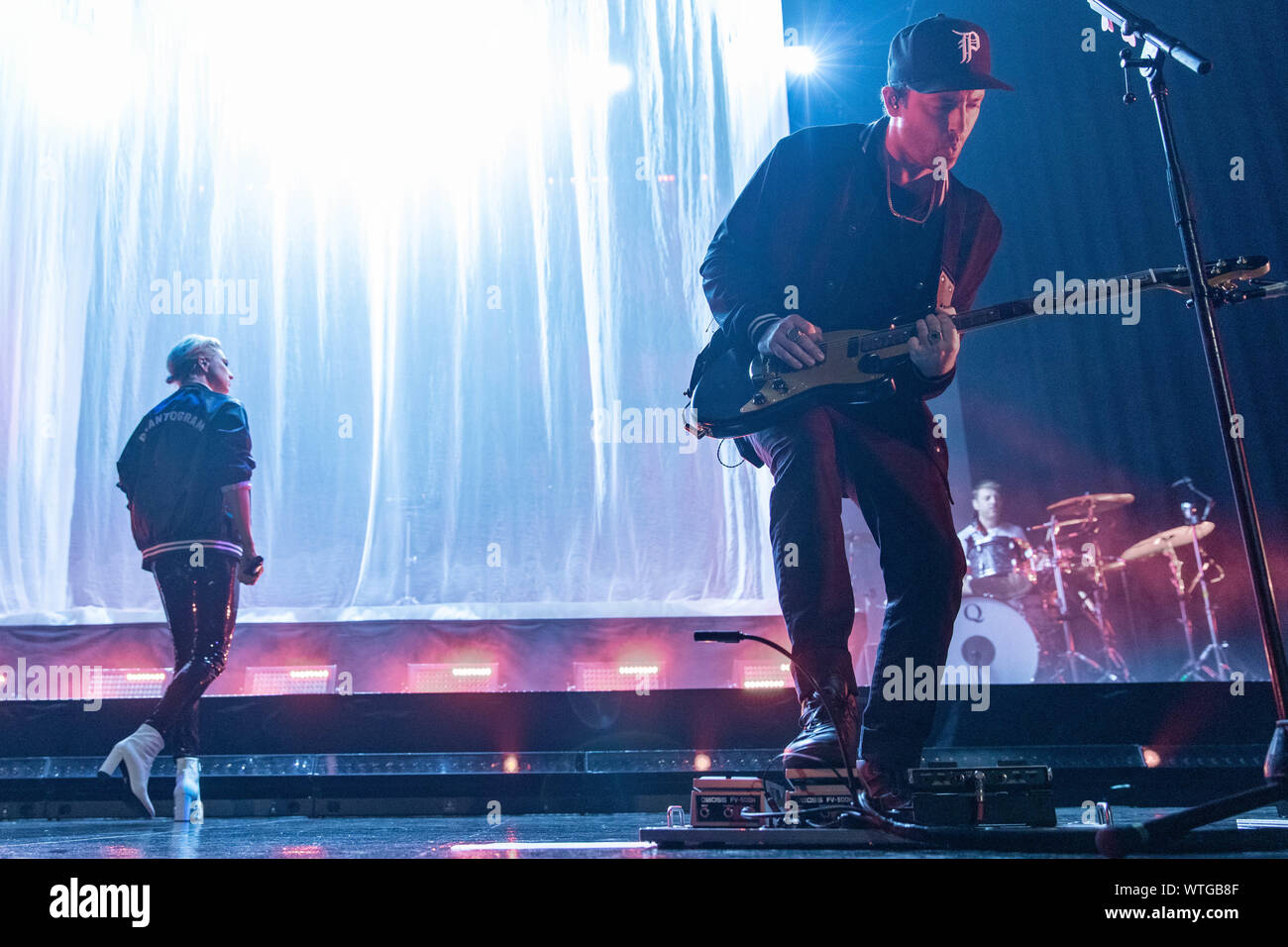 August 27, 2019, Madison, Wisconsin, U.S: SARAH BARTHEL and JOSH CARTER ...