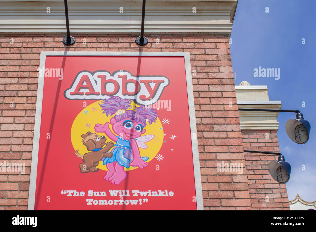 Orlando, Florida. August 28, 2019. Abby Cadabby sign at Seaworld Stock ...