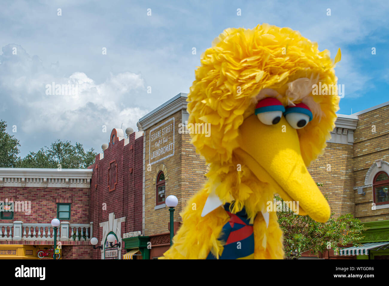 Orlando, Florida. August 28, 2019. Top view of Big Bird in Sesame ...