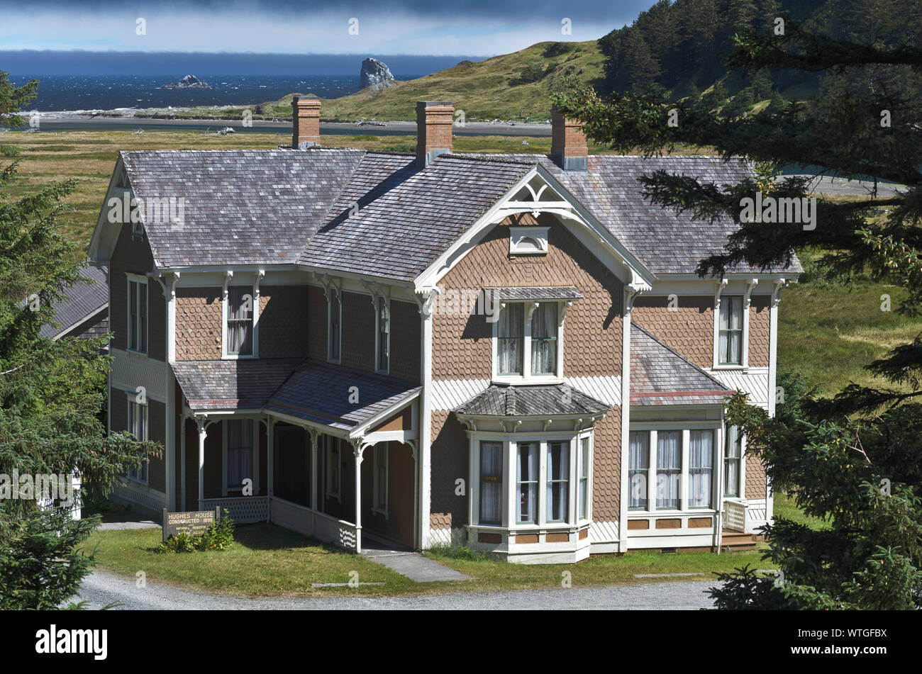 Hughes Historic House, built by Cape Blanco's first settler at the ...