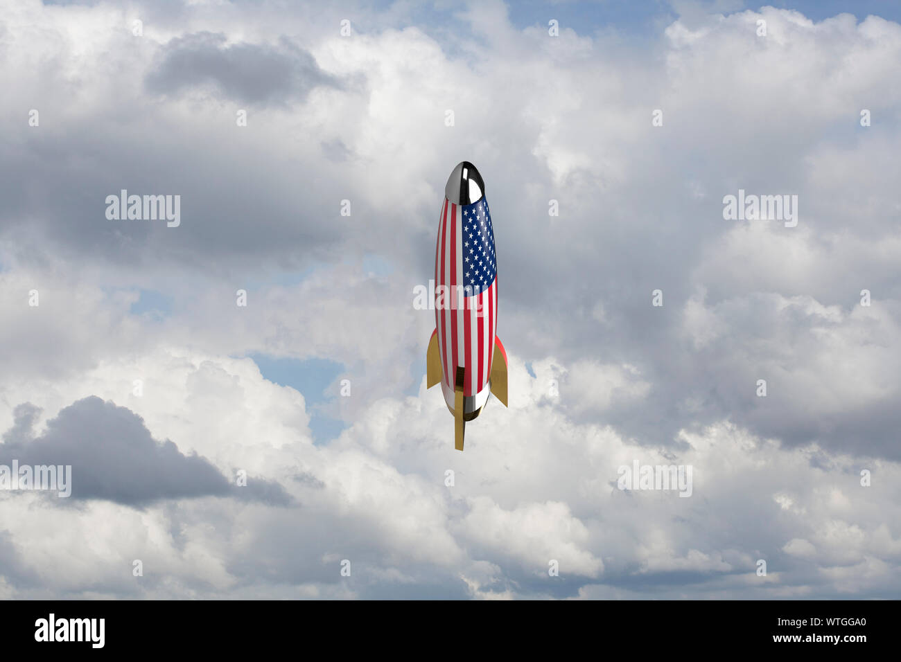 Us rocket flag hi-res stock photography and images - Alamy