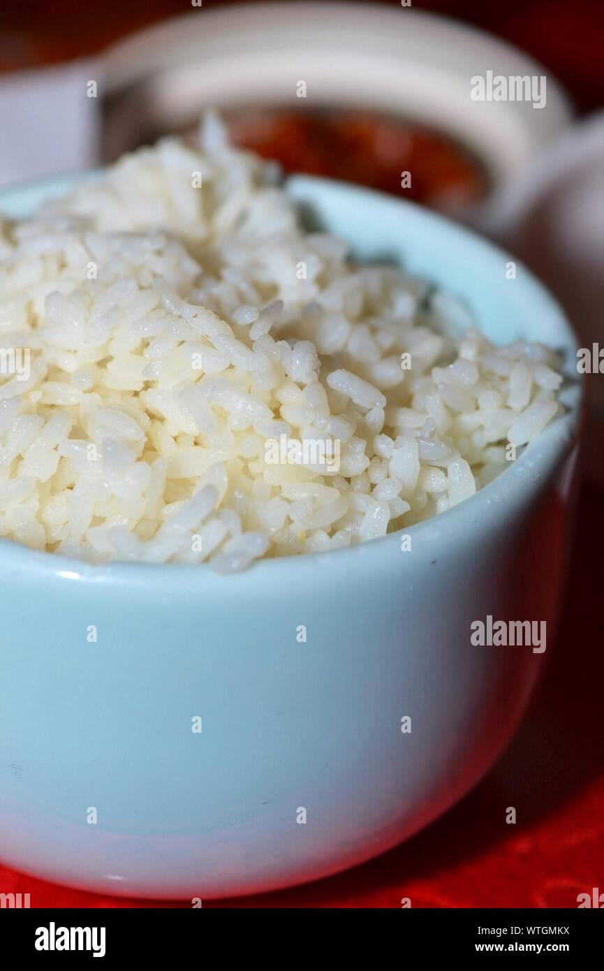 A Bowl Of Rice Stock Photo - Alamy