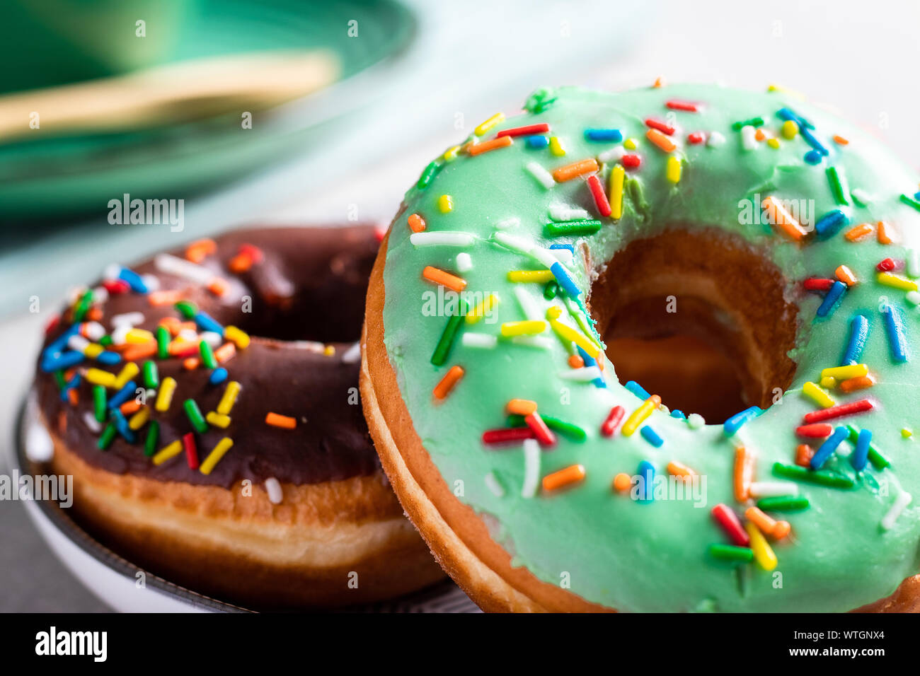 Donut breakfast bakery food vector hi-res stock photography and images ...