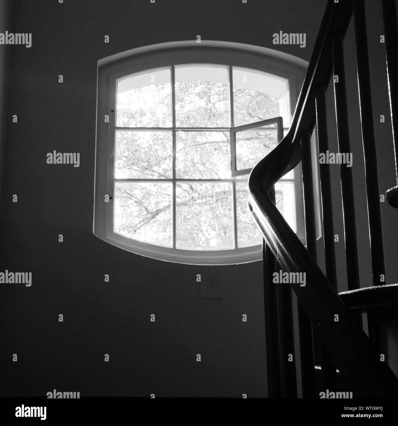 Window railing hi-res stock photography and images - Alamy