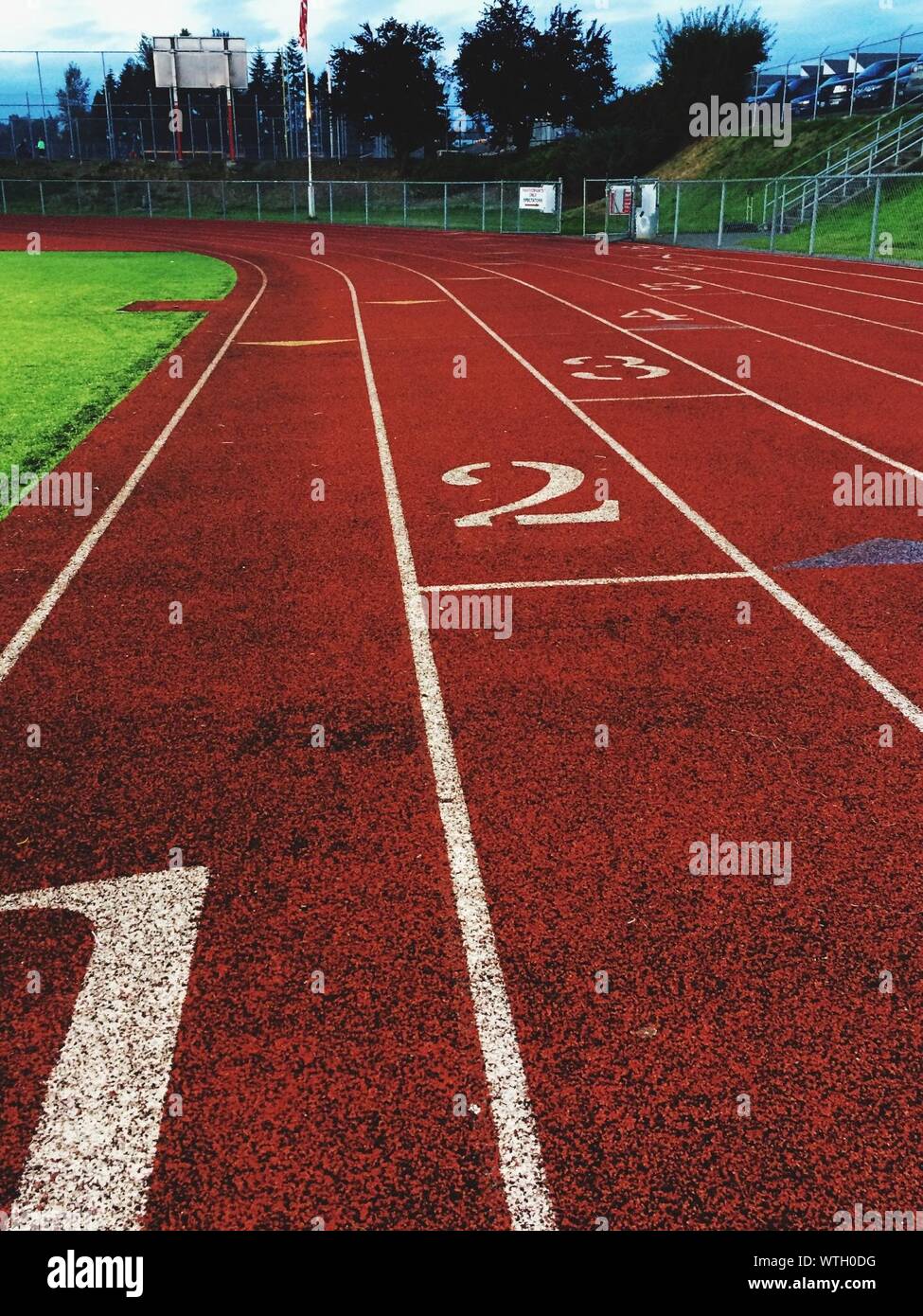 Empty Running Track High Resolution Stock Photography and Images - Alamy