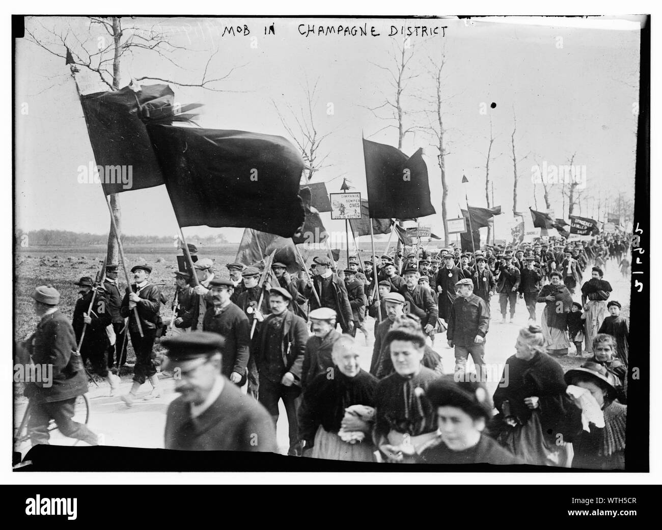 Mob in Champagne district Stock Photo - Alamy
