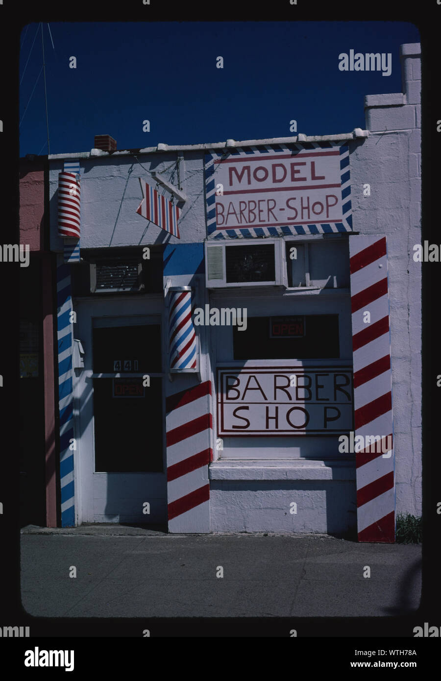 Model Barber Shop, Bozeman, Montana Stock Photo - Alamy